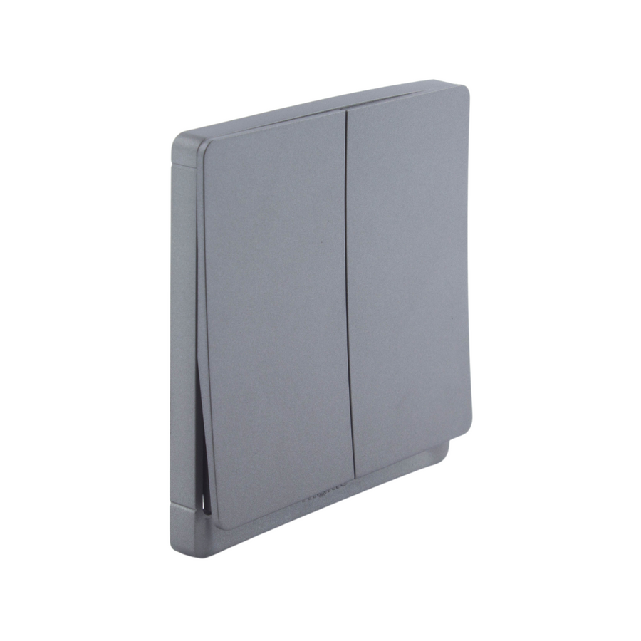 Grey - 2 Gang 2 Way Switch – Tronic Kenya