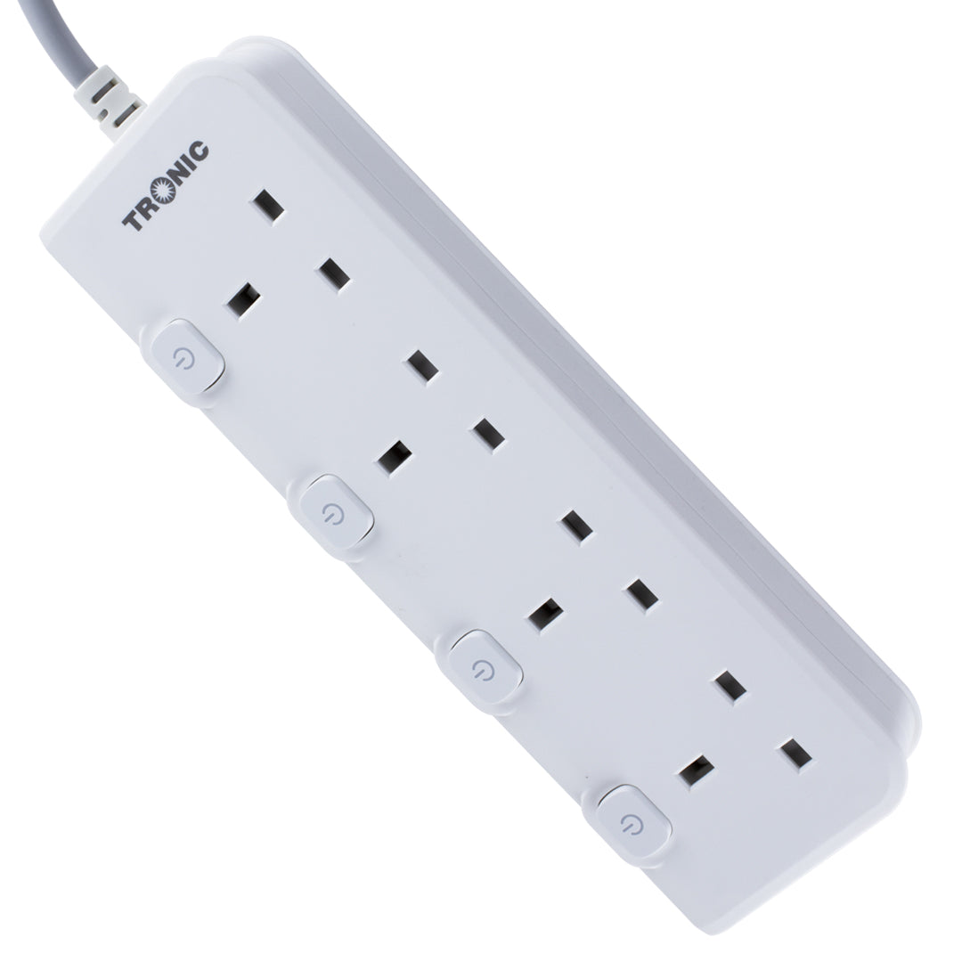 4-Way Extension Socket with Individual Switches – 10A, 2500W – Tronic Kenya
