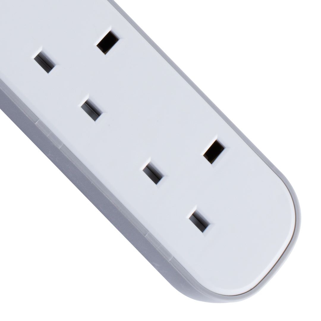 4-Way Extension Socket with Neon & Safety Shutters – Tronic Kenya