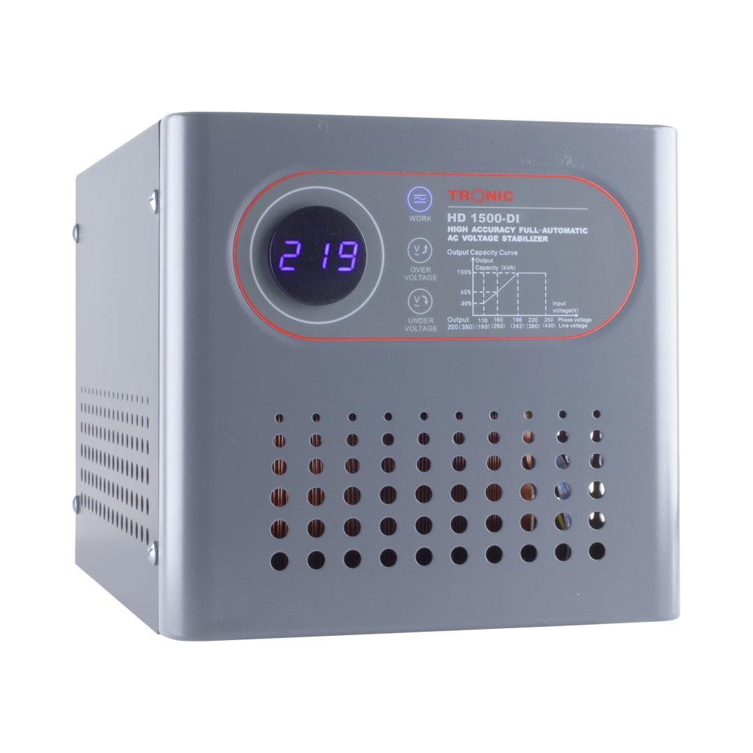 Digital Voltage Regulator Stabilizer – 1500VA, 240V / 110V – Tronic Kenya