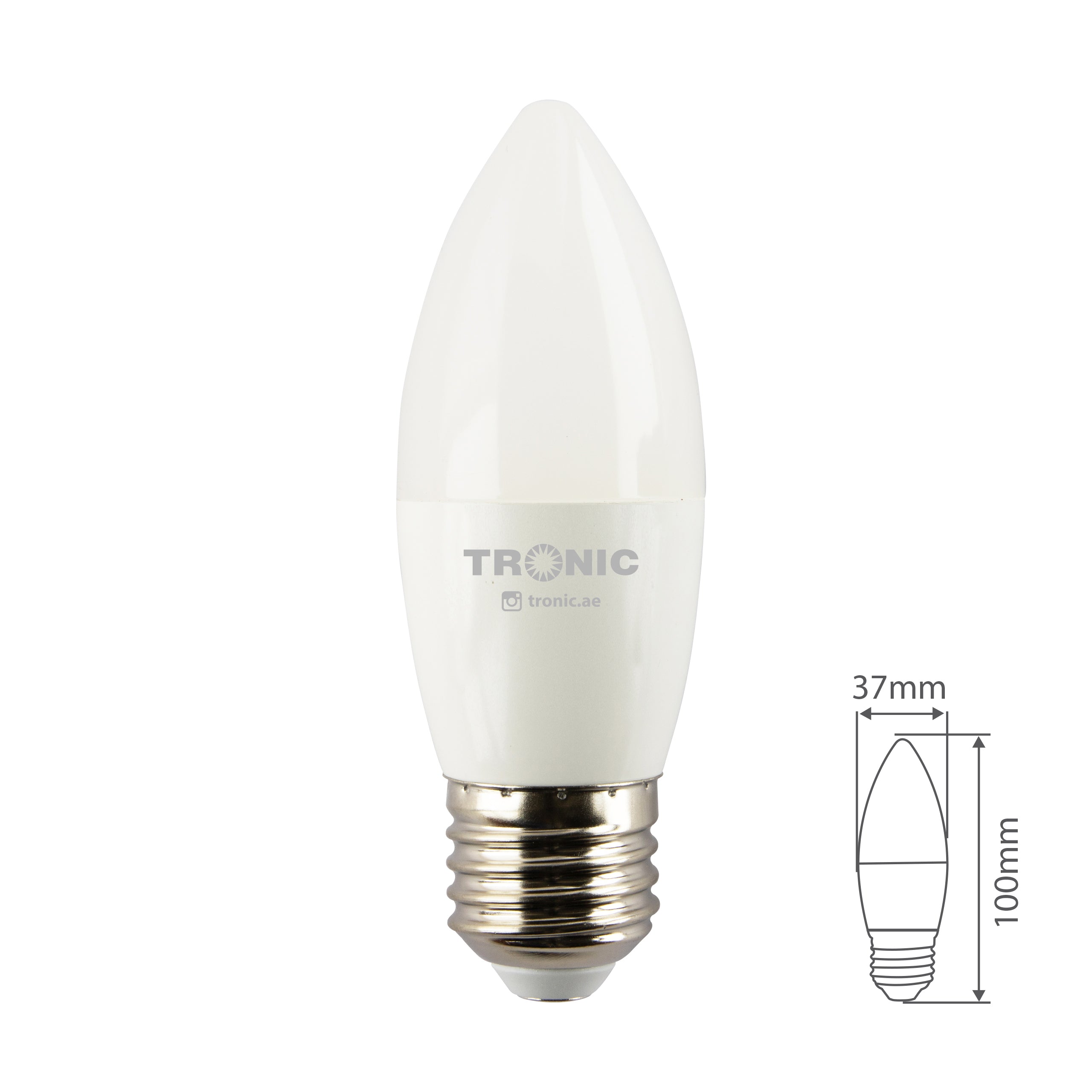 Candle Flame LED 4 Watts E27 (Screw) Bulb – Tronic Kenya