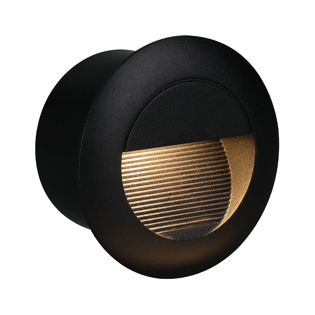 LED Step Light – Round Black Grille 3W, IP54 Rated – Tronic Kenya
