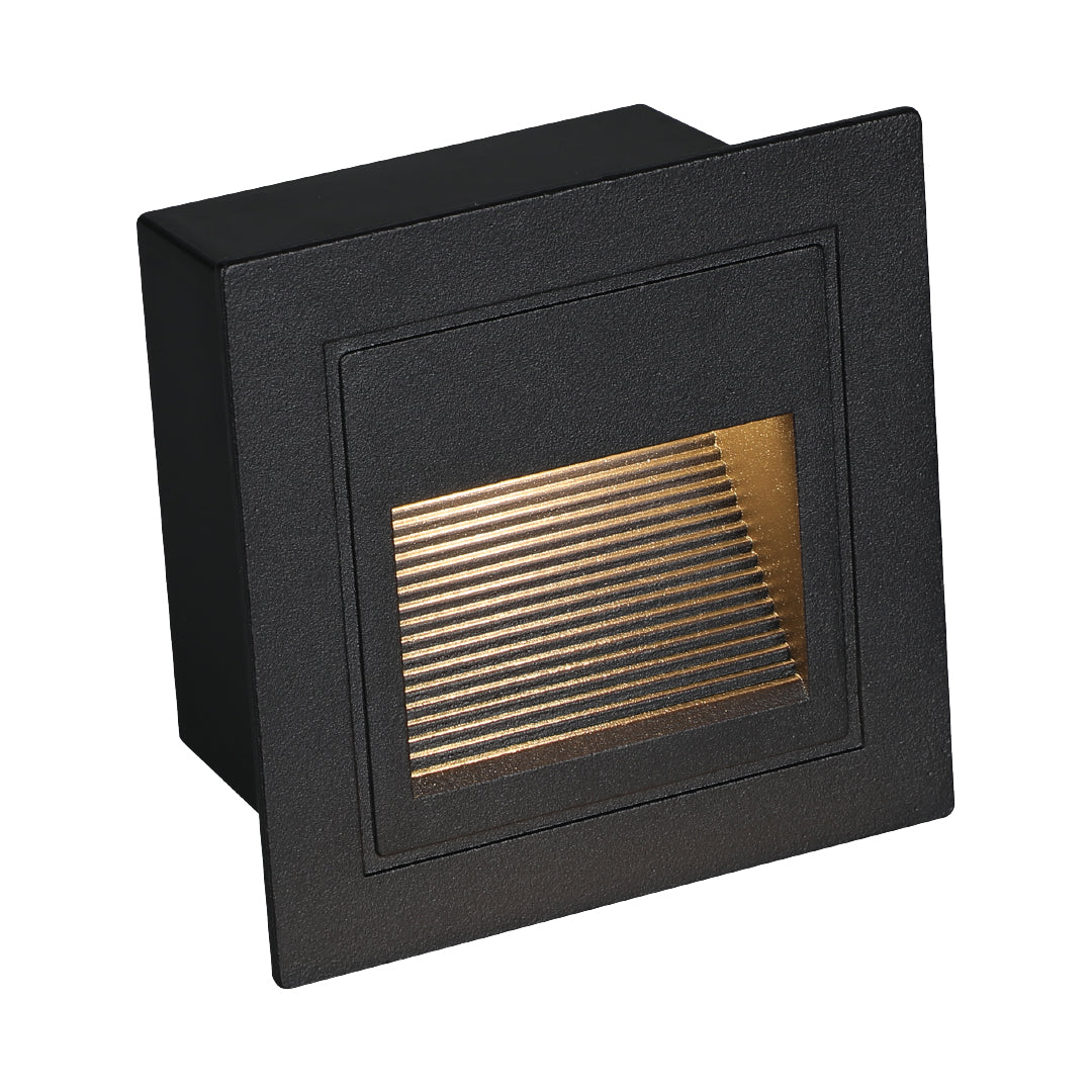 LED Step Light – Square Black Grille 3W, IP54 Rated – Tronic Kenya