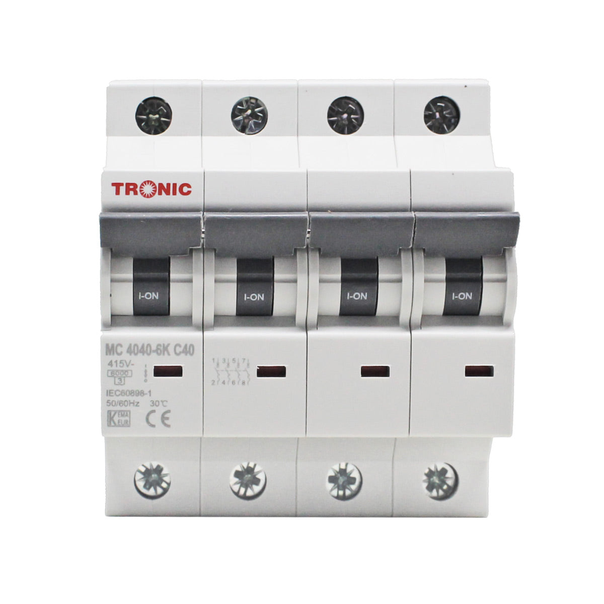 Miniature Circuit Breaker 4 Pole 40Amps 6KA – Tronic Kenya