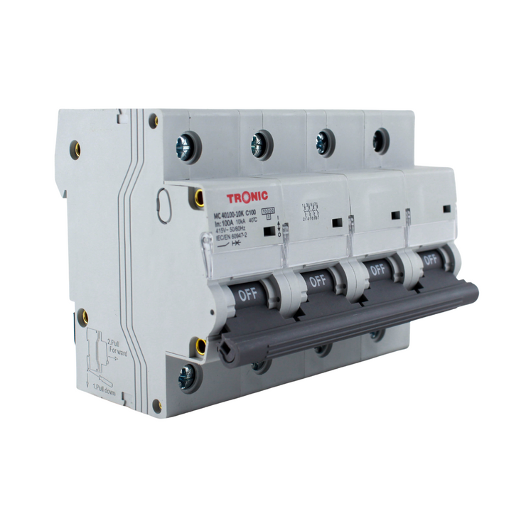 Tronic MCB TPN 100A 10K MC 40100-10K – Tronic Kenya