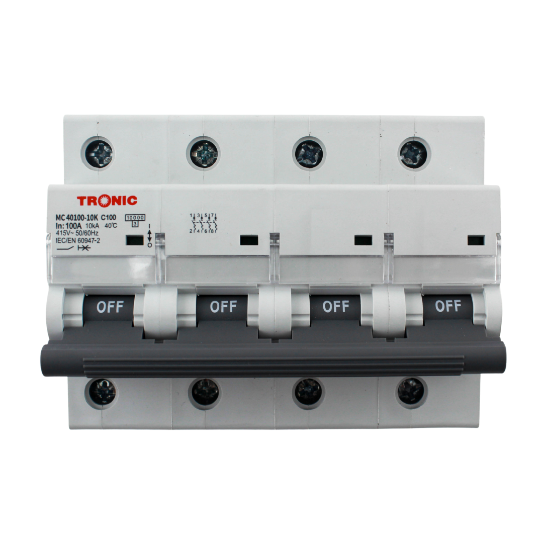 Tronic MCB TPN 100A 10K MC 40100-10K – Tronic Kenya