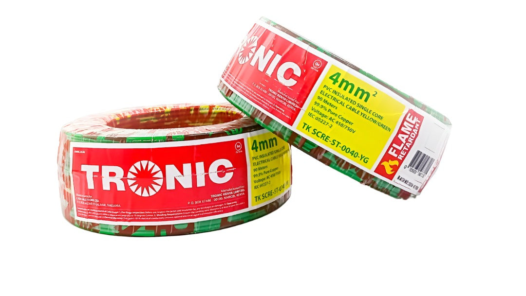 Single Core Cable 4.0mm - Yellow/Green – Tronic Kenya