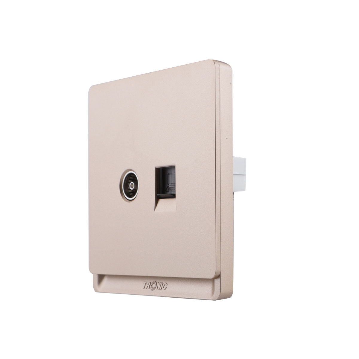 TV Socket and Data Socket Cat 6 Gold – Tronic Kenya