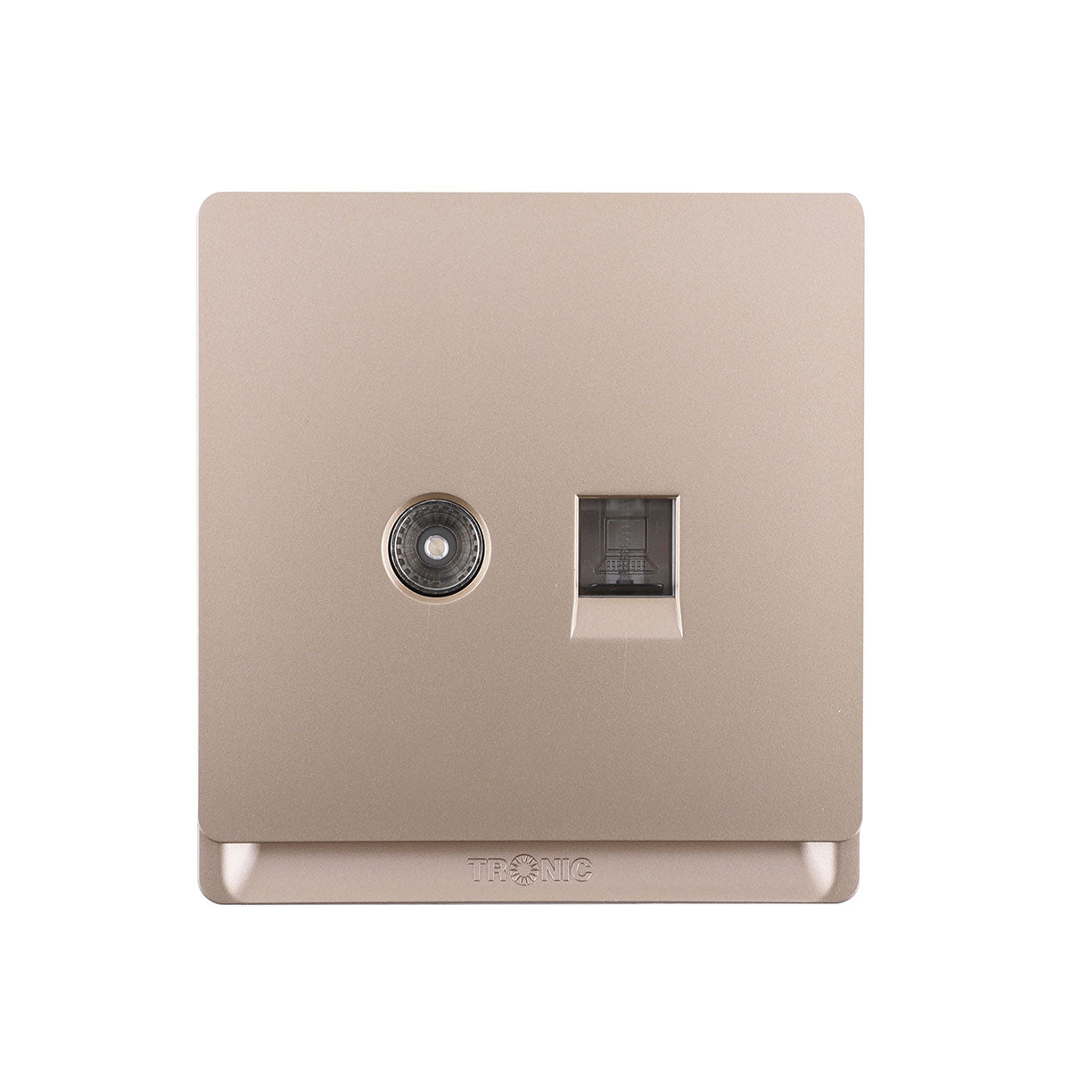 TV Socket and Data Socket Cat 6 Gold – Tronic Kenya