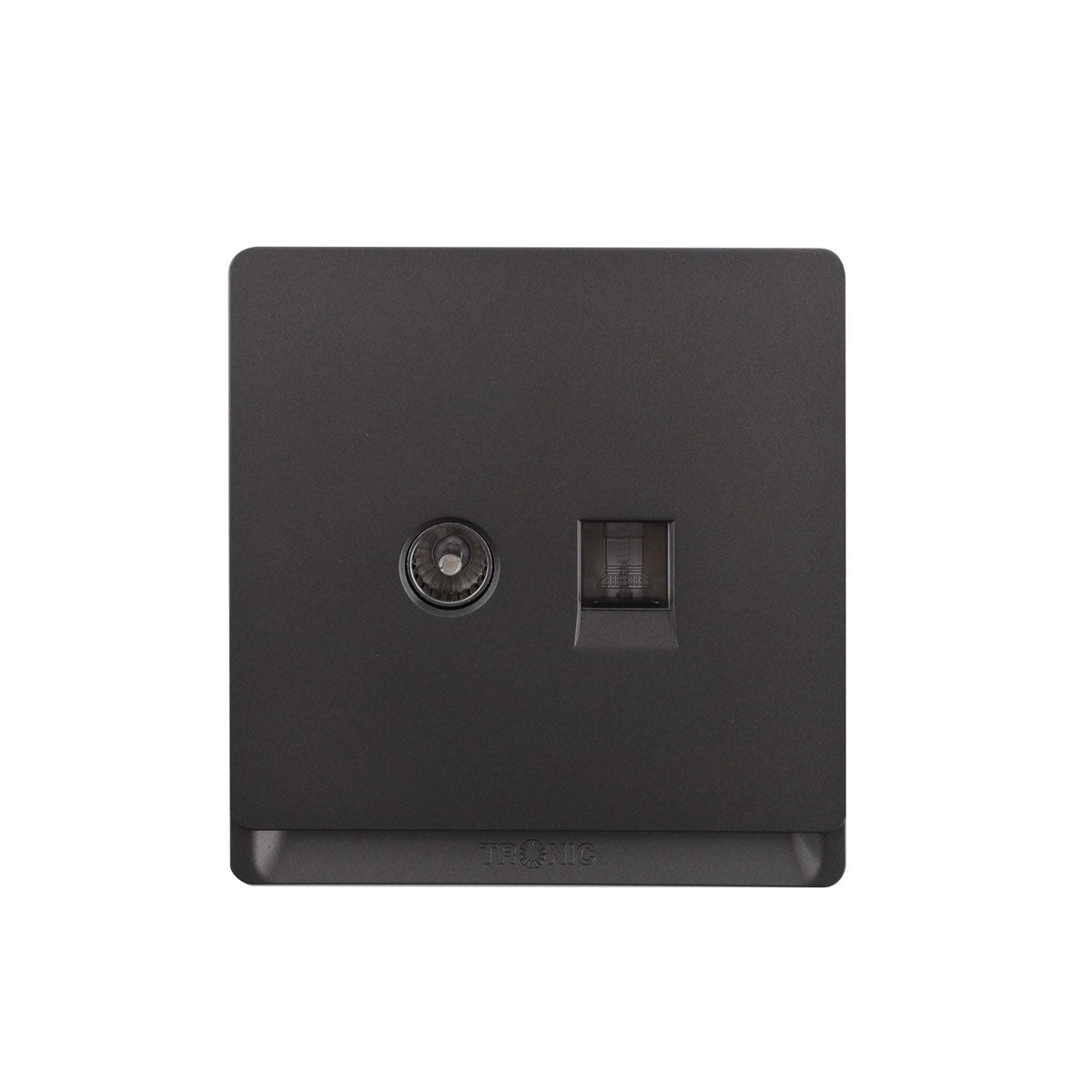 TV Socket and Data Socket Cat 6 Grey – Tronic Kenya