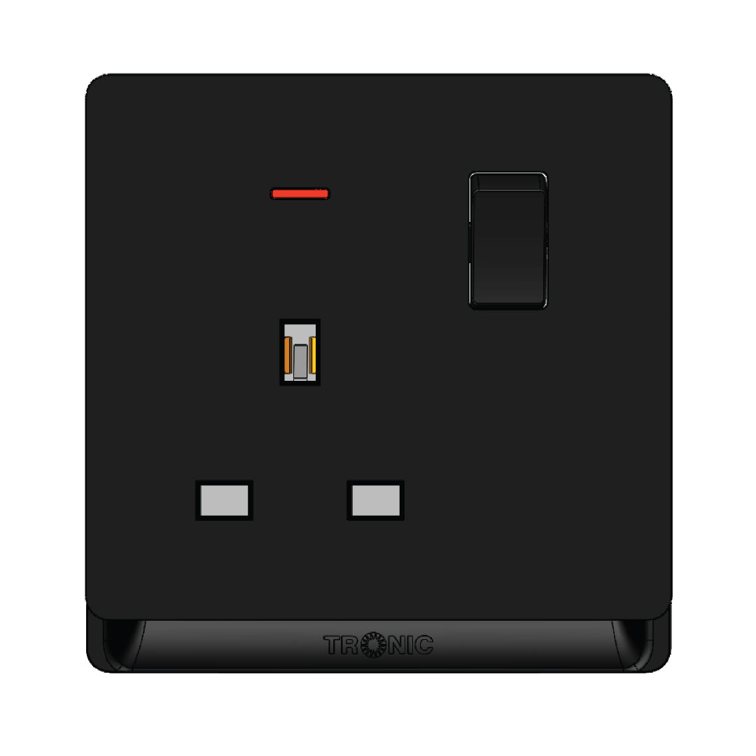 13A 1gang Socket Neon - Black – Tronic Kenya