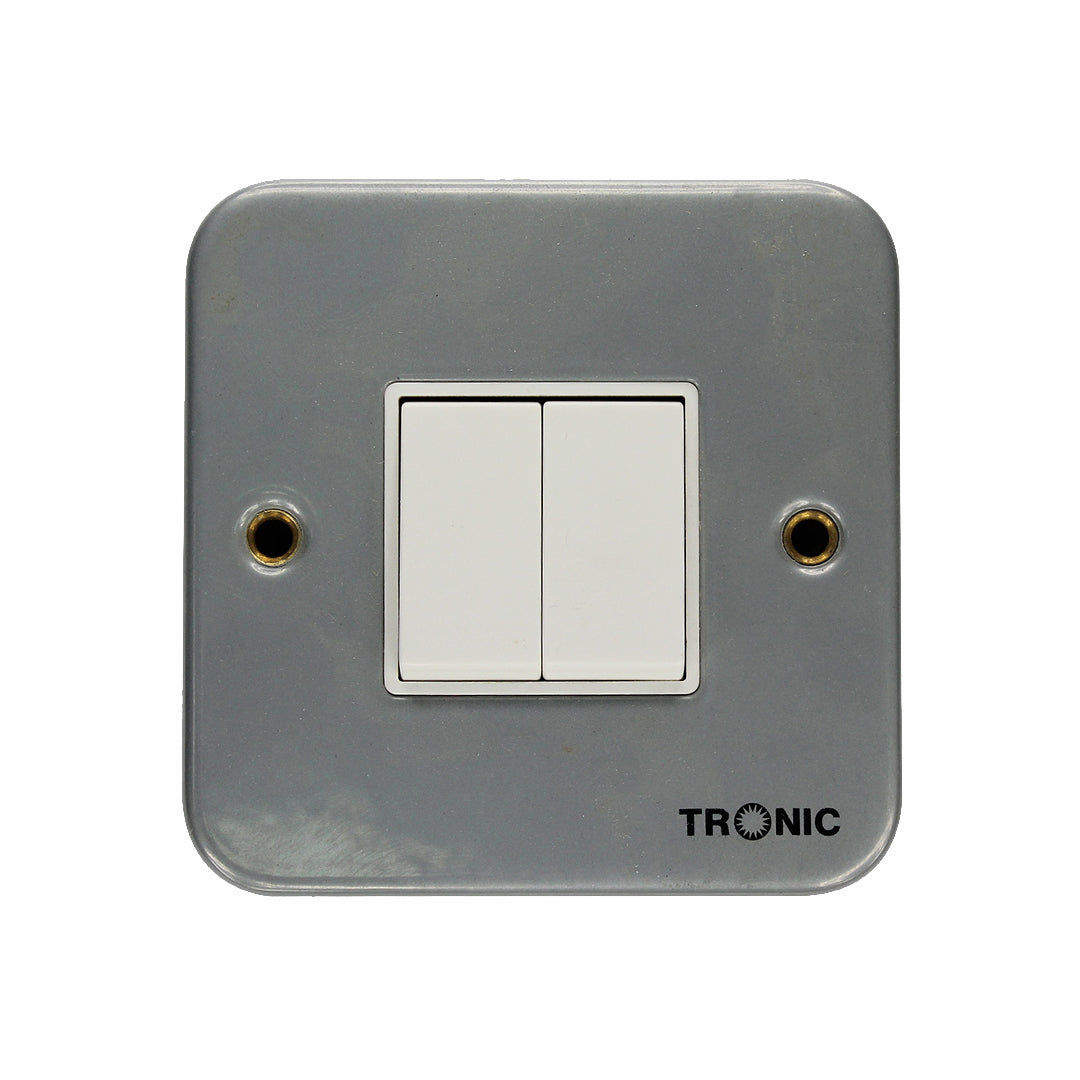 Metal Two Gang Two Way Switch – Tronic Kenya