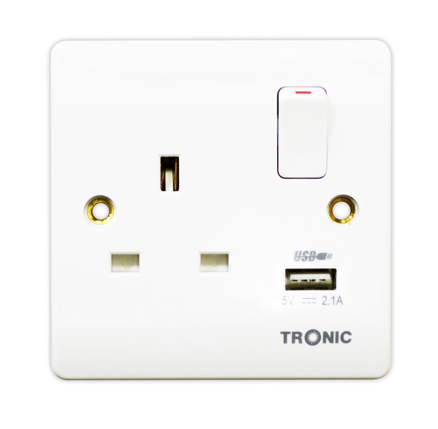 Single Socket 13amps with 2 USB – Tronic Kenya