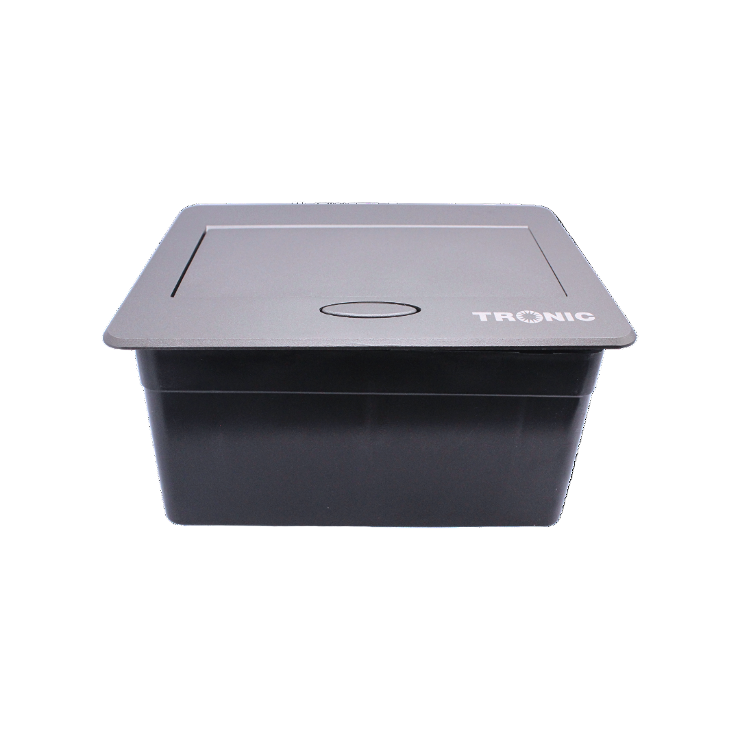 Pop-Up Desktop USB Charger – Type A + C, Grey Finish – Tronic Kenya