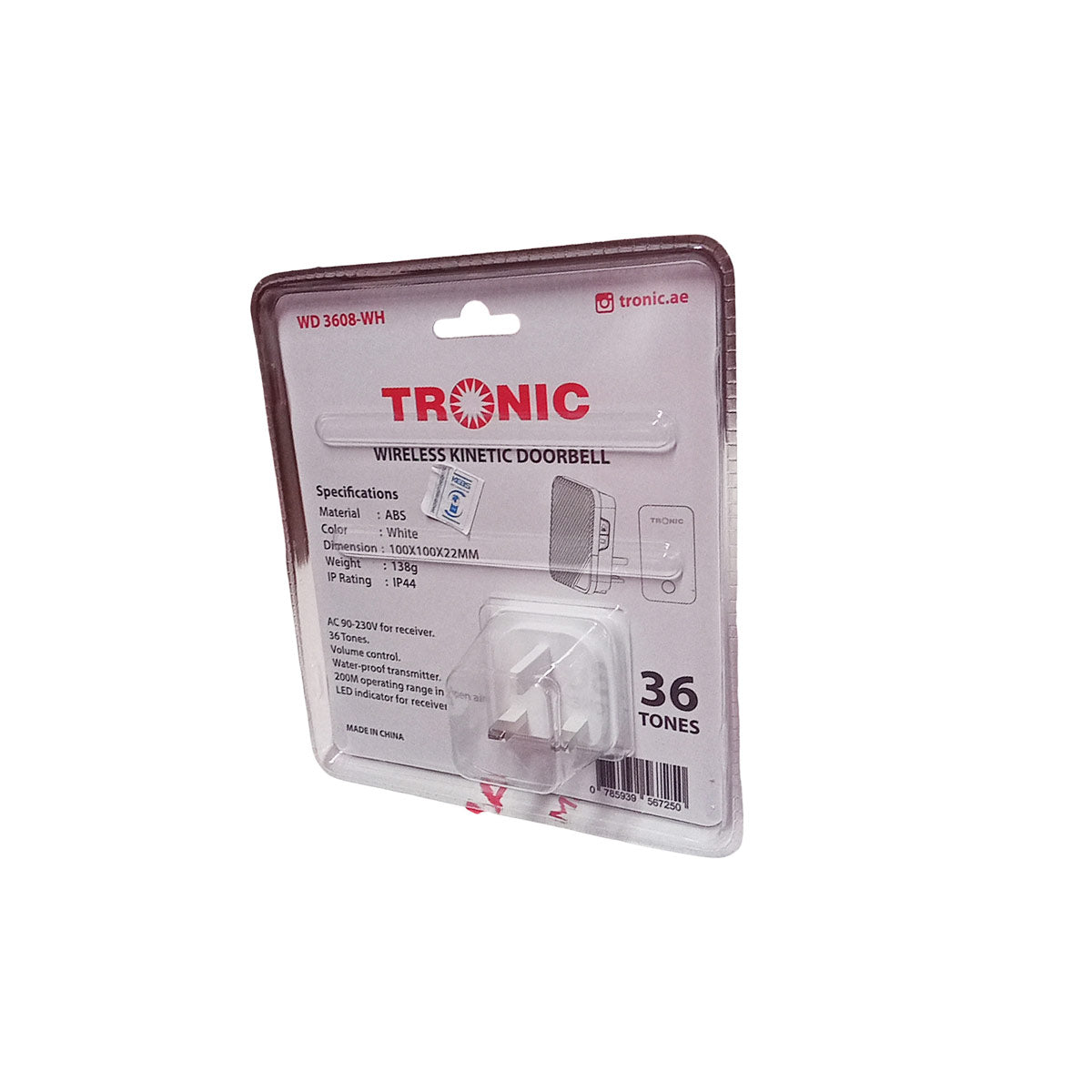 Wireless Kinetic Door Bell – Tronic Kenya