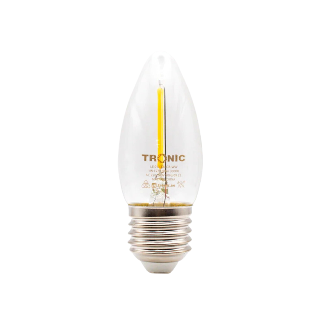 Candle Filament LED 1 Watts Bulb – Tronic Kenya