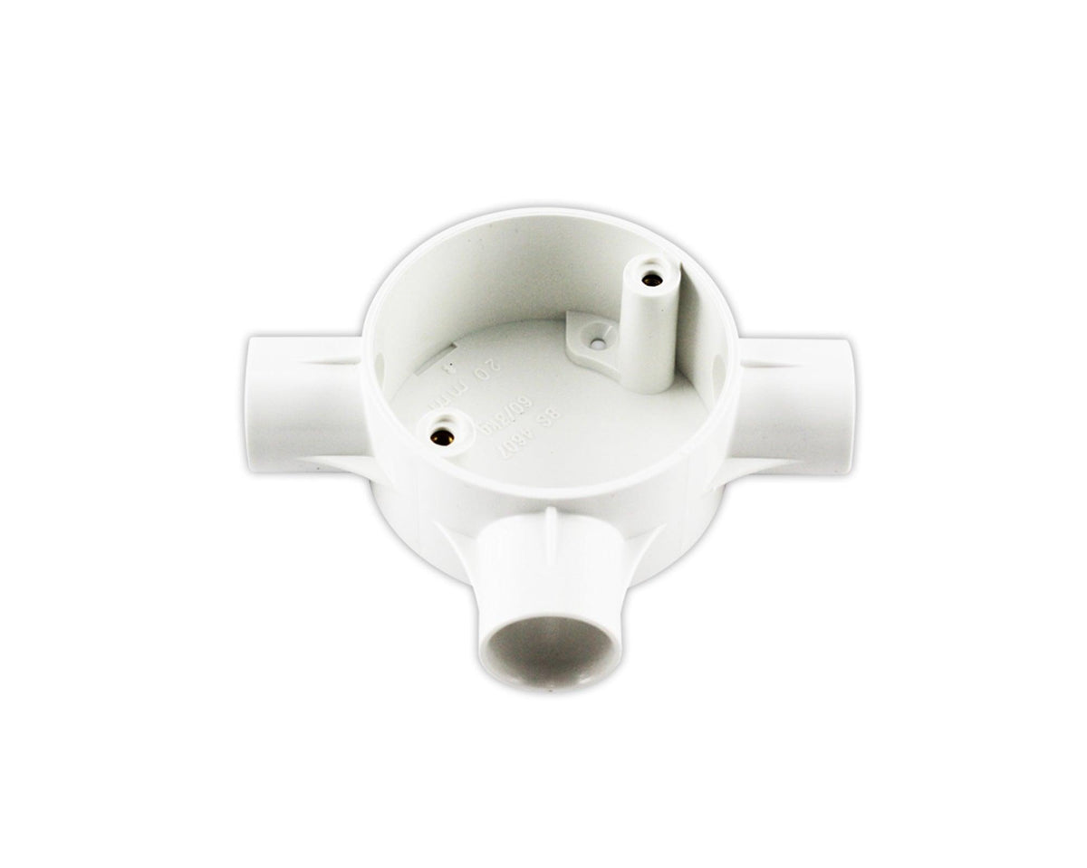 Junction Circular Box 3 Way - 20mm – Tronic Kenya