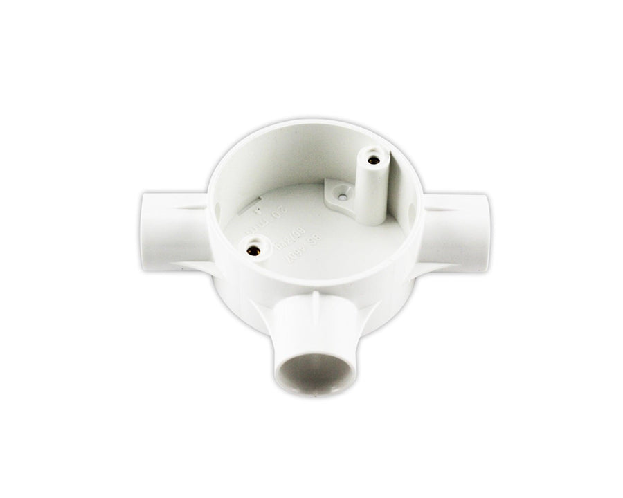 Junction Circular Box 3 Way - 20mm – Tronic Kenya