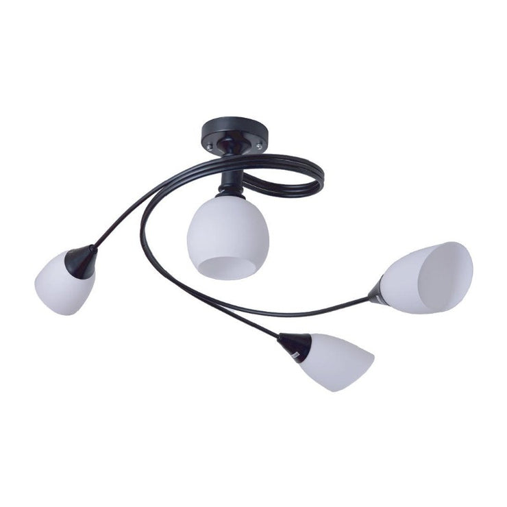 3 Arm Vintage | Twisted Lighting Fixture | With Frosted Glass – Tronic ...