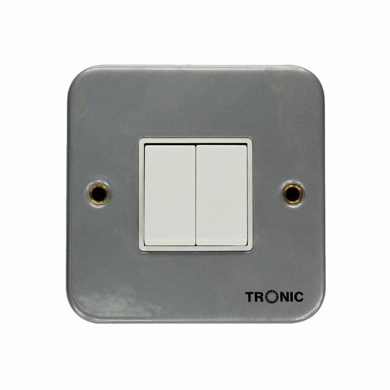 Metal Clad 2 Gang 2 Way Switch – Tronic Kenya