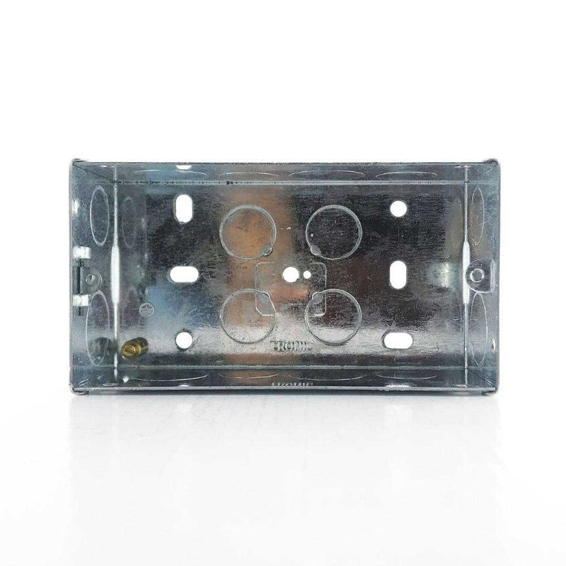 Twin Deep Galvanised Iron Switch Box – Tronic Kenya
