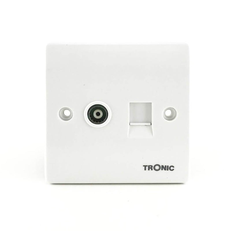 Data and Television Socket White – Tronic Kenya