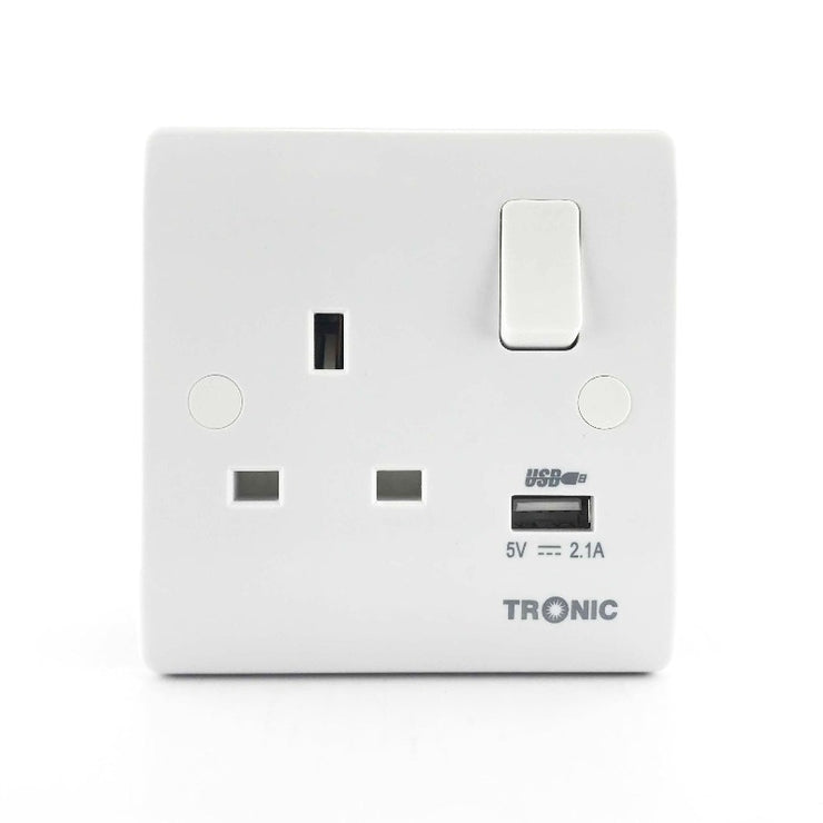 Single Socket With USB 13Amps – Tronic Kenya