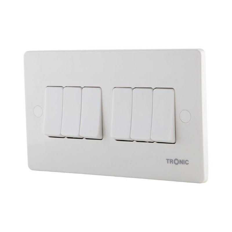 Slim 6 Gang 2 Way Switch – Tronic Kenya
