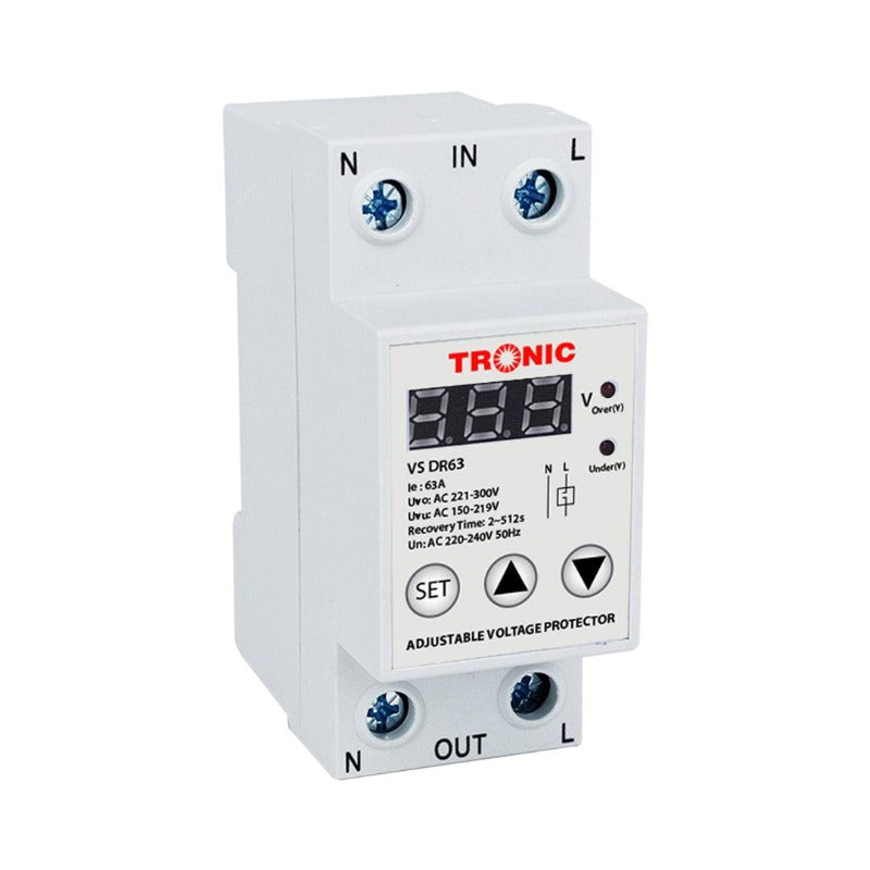 Adjustable Voltage Protector 63A – Tronic Kenya